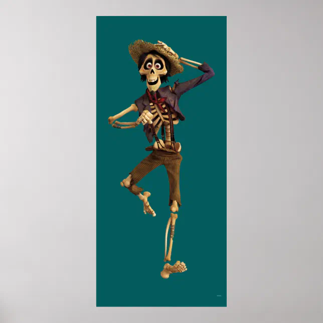 Disney Pixar Coco | Hector | Dancing Skeleton Poster | Zazzle