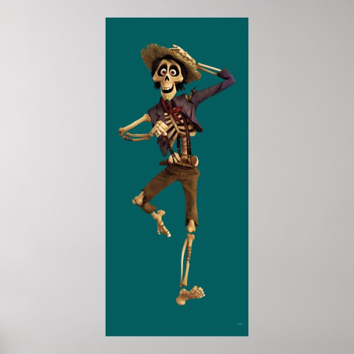 Disney Pixar Coco | Hector | Dancing Skeleton Poster | Zazzle.com
