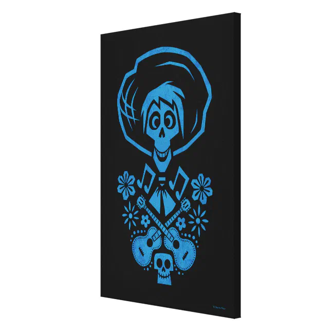 Disney Pixar Coco | Hector | Guitar Silhouette Canvas Print | Zazzle