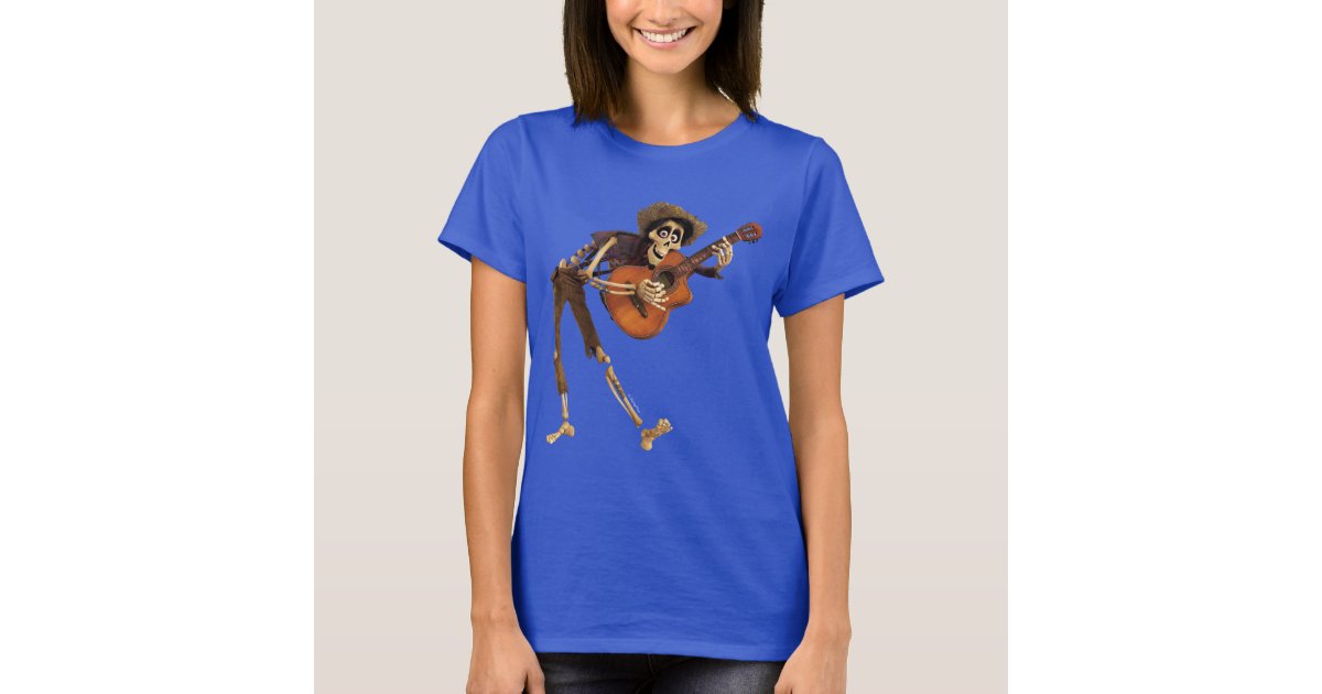 Disney Pixar Coco | Hector | Playing Guitar T-Shirt | Zazzle