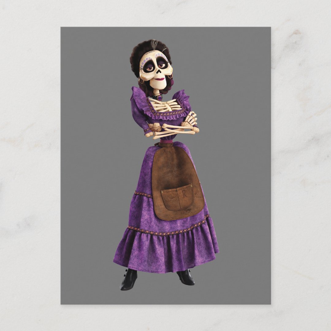Disney Pixar Coco | Imelda | Skeleton Grandmother Postcard | Zazzle