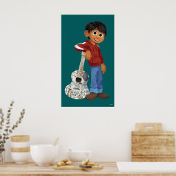Disney Pixar Coco | Miguel | Cool Musician Poster | Zazzle