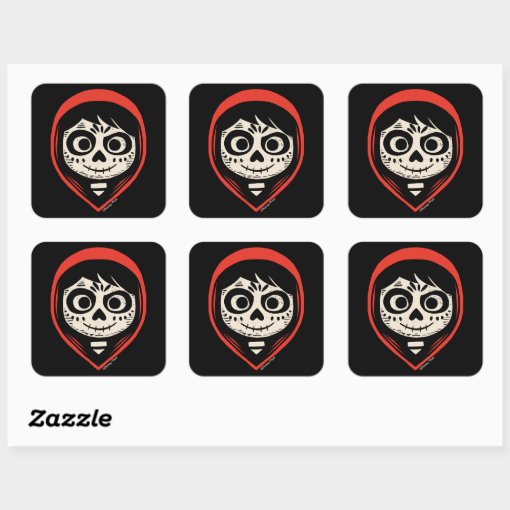 Disney Pixar Coco | Miguel - Día de los Muertos Square Sticker | Zazzle