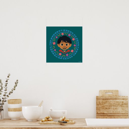 Disney Pixar Coco | Miguel | Floral Graphic Poster | Zazzle