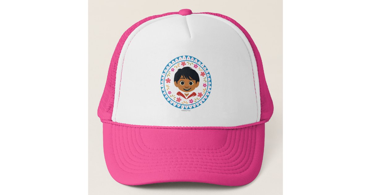 Disney Pixar Coco | Miguel | Floral Graphic Trucker Hat | Zazzle