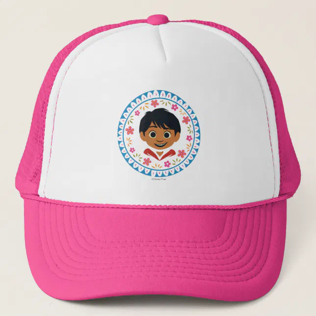 Disney Pixar Coco | Miguel | Floral Graphic Trucker Hat | Zazzle
