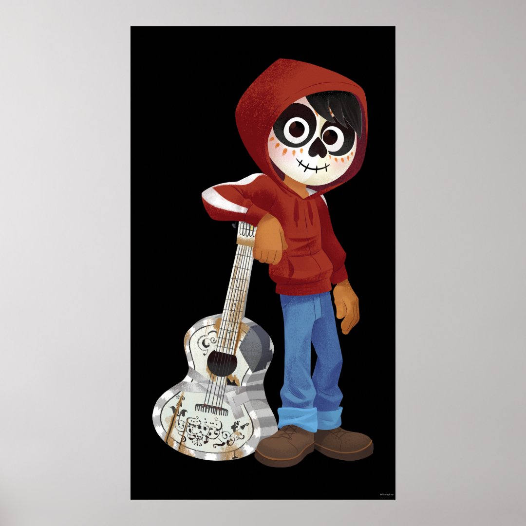 Disney Pixar Coco | Miguel | Standing with Guitar Poster | Zazzle