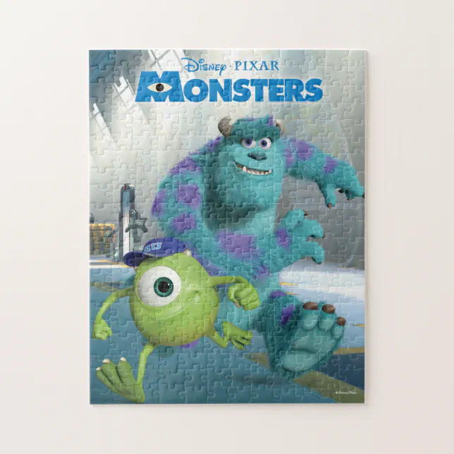 Disney Pixar Monsters Movie Poster Jigsaw Puzzle | Zazzle