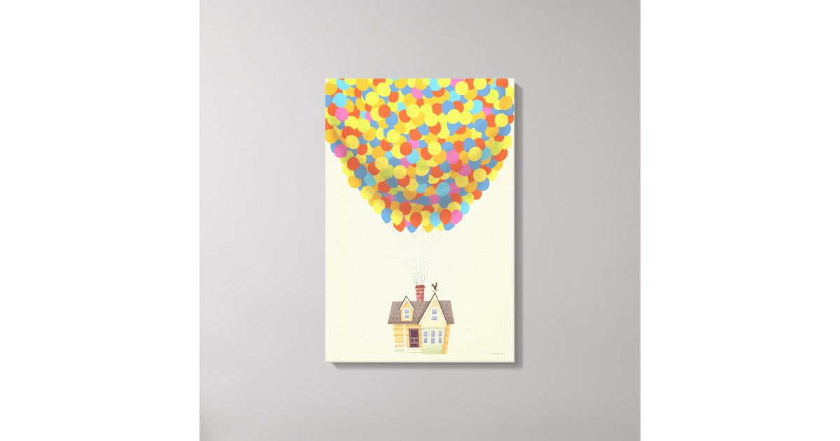 Disney Pixar UP | Balloon House Pastel Canvas Print | Zazzle