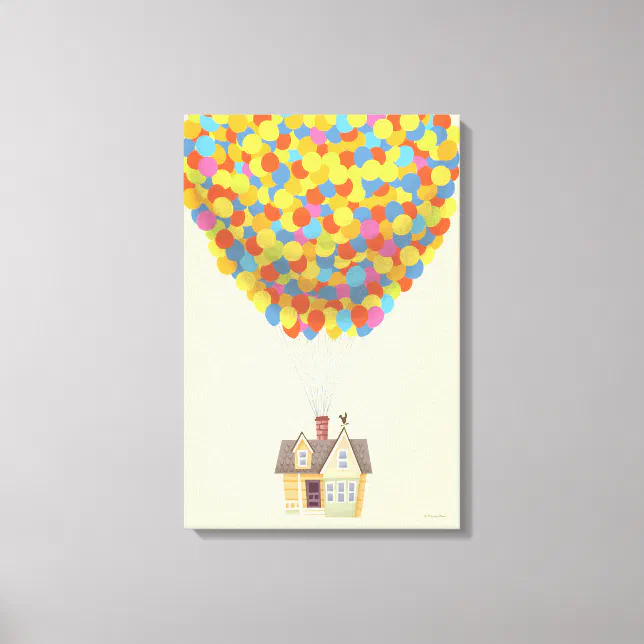 Disney Pixar UP | Balloon House Pastel Canvas Print | Zazzle