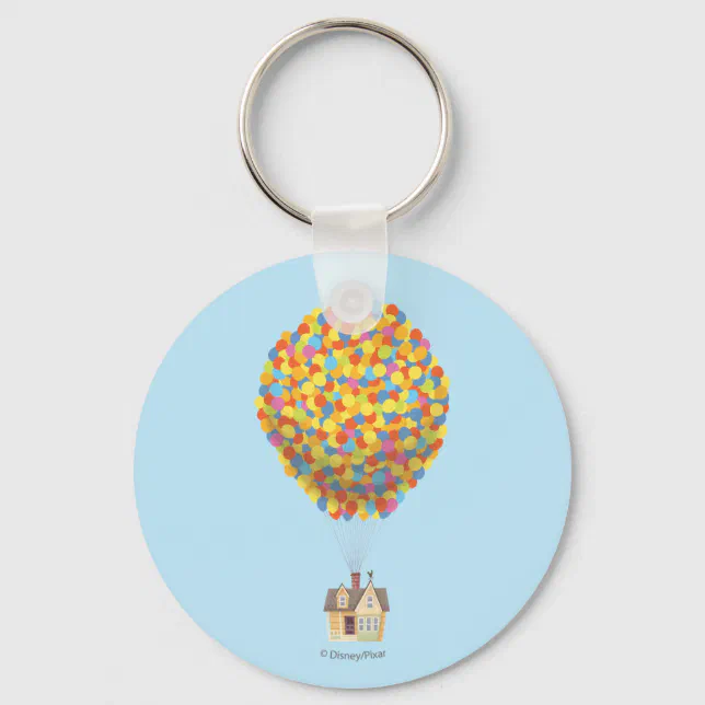 Disney Pixar UP | Balloon House Pastel Keychain | Zazzle