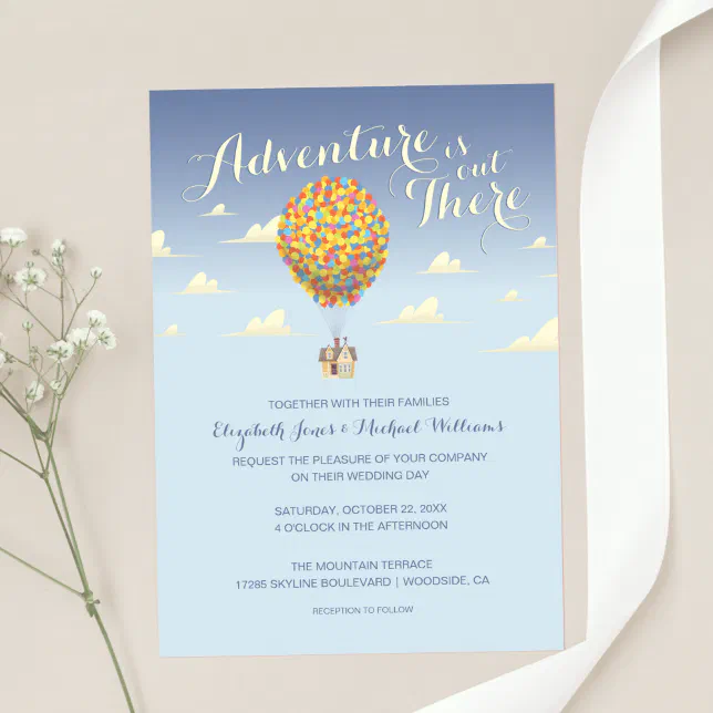 Disney Pixar Up Wedding | Adventure is Out There C Invitation | Zazzle