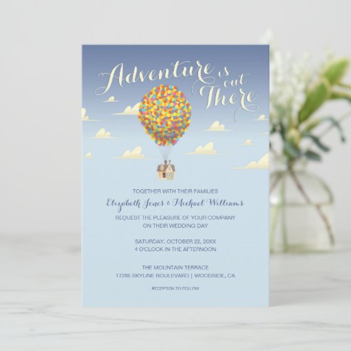 Disney Pixar Up Wedding | Adventure is Out There C Invitation | Zazzle