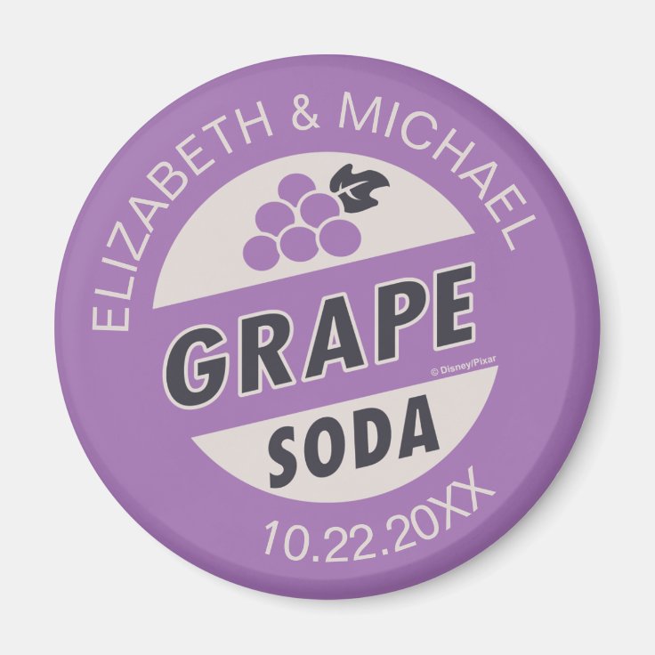 Disney Pixar Up Wedding | Grape Soda Magnet | Zazzle