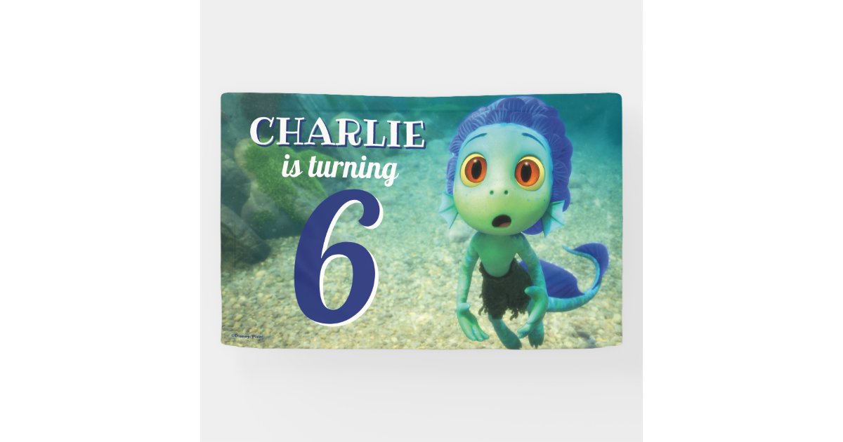 Disney Pixar's Luca Birthday Banner | Zazzle