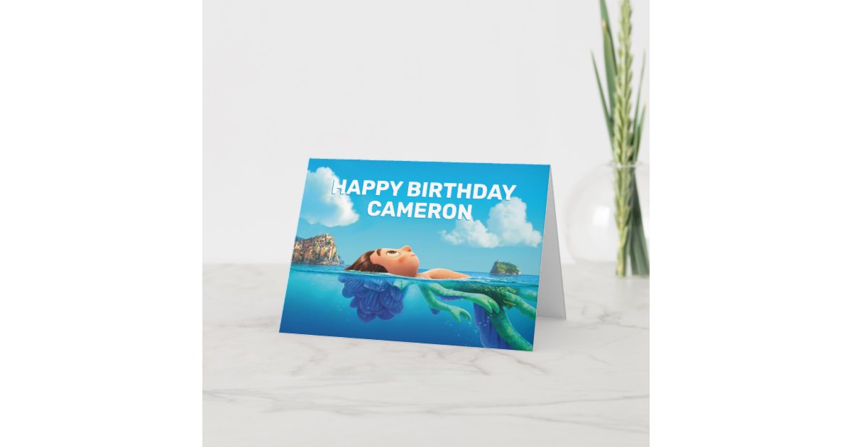 Disney Pixar's Luca Birthday Card | Zazzle