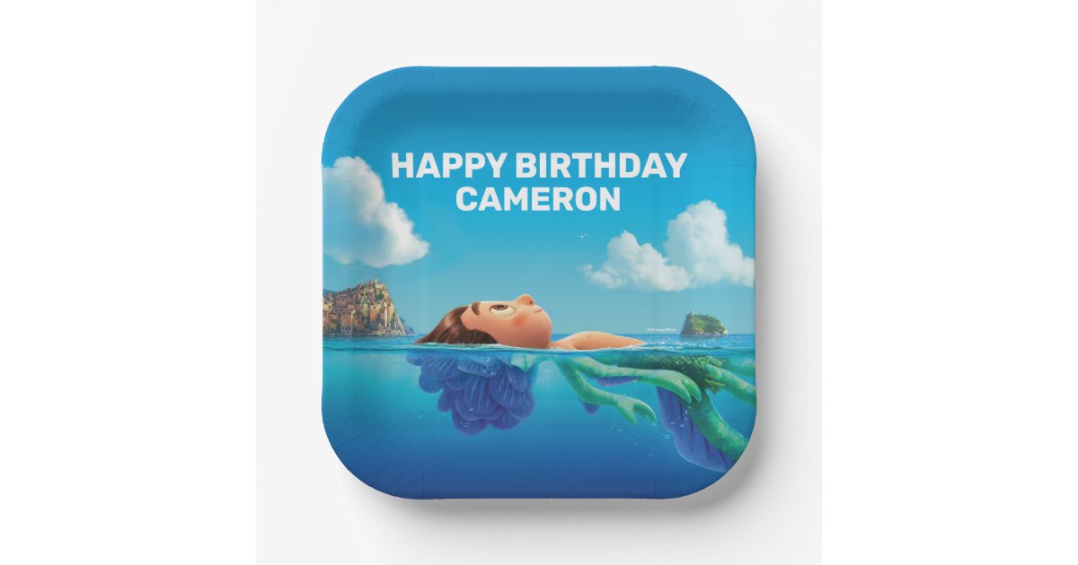 Disney Pixar's Luca Birthday Paper Plates | Zazzle