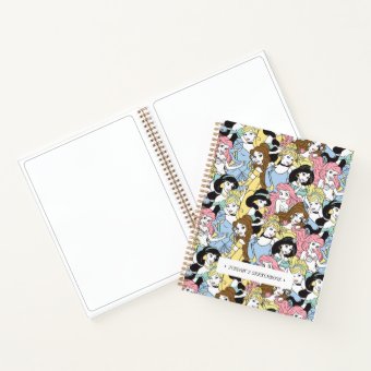 Disney Princess | Add Name Sketch Notebook | Zazzle