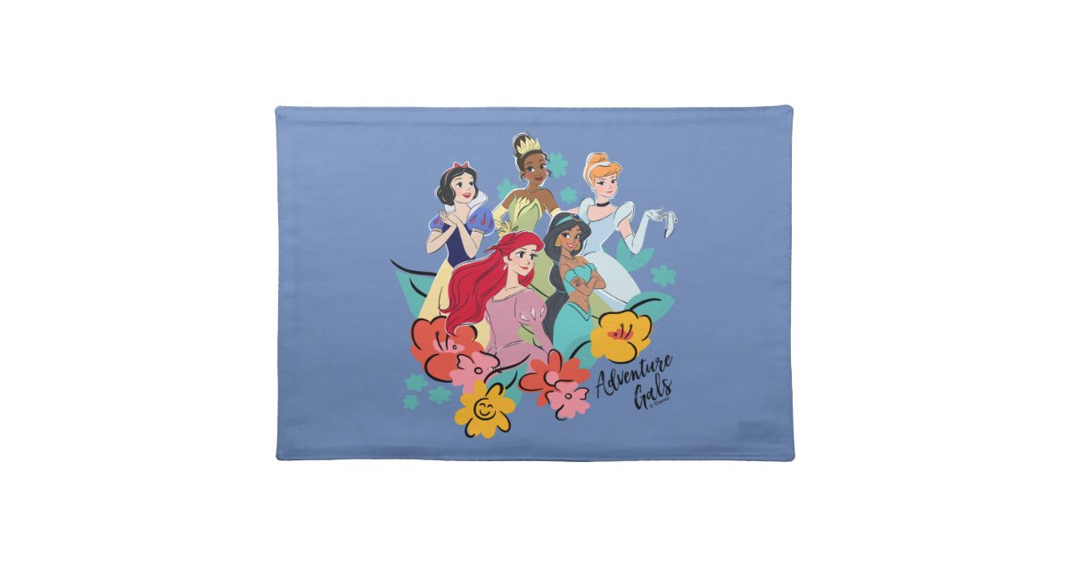 Disney Princess Adventure Gals Cloth Placemat | Zazzle