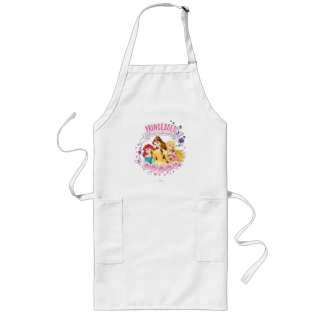 Disney Princess | Ariel, Belle and Aurora Long Apron | Zazzle