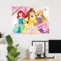 Disney Princess | Ariel, Belle and Rapunzel Poster | Zazzle