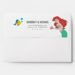 Disney Princess Ariel Birthday Envelope | Zazzle