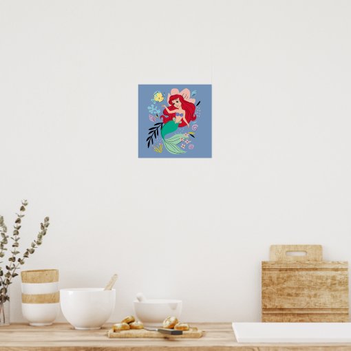 Disney Princess | Ariel & the Ocean Animals Poster | Zazzle