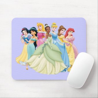 Disney Princess | Aurora, Tiana, Cinderella Center Mouse Pad | Zazzle