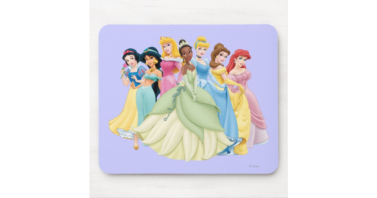 Disney Princess | Aurora, Tiana, Cinderella Center Mouse Pad | Zazzle
