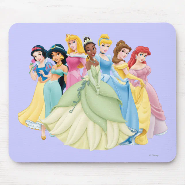 Disney Princess | Aurora, Tiana, Cinderella Center Mouse Pad | Zazzle