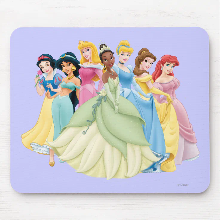 Disney Princess | Aurora, Tiana, Cinderella Center Mouse Pad | Zazzle