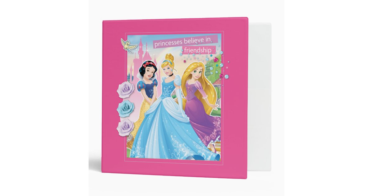 Disney Princess | Believe in Friendship Binder | Zazzle