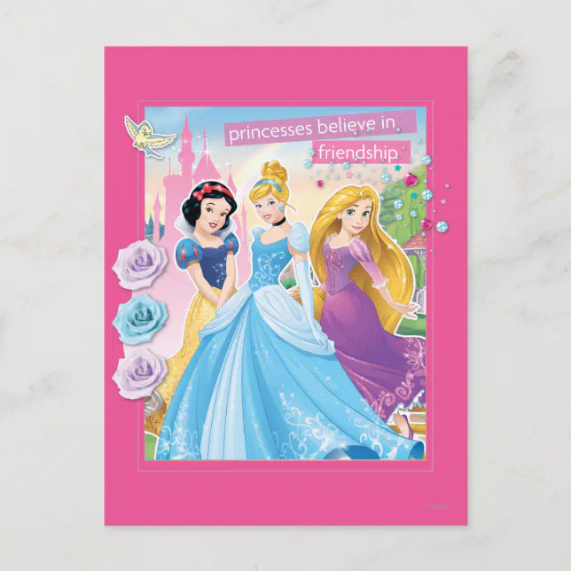 Disney Princess | Believe in Friendship Postcard | Zazzle