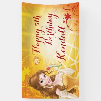 Disney Princess Belle Banner | Zazzle