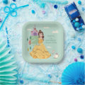 Disney Princess Belle l Girls Birthday Paper Plates | Zazzle
