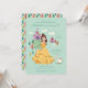 Disney Princess Belle l Girls Birthday Sleepover Invitation | Zazzle