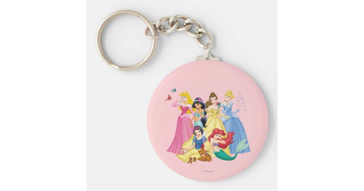 Disney Princess | Birds and Animals Keychain | Zazzle.com