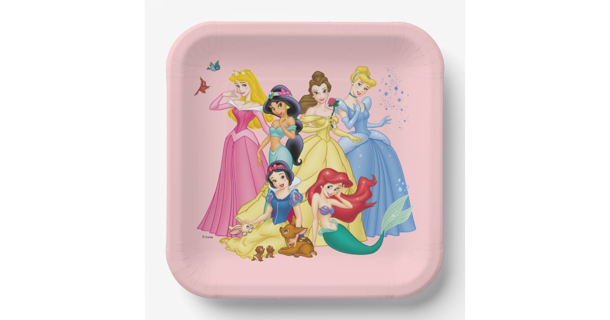 Disney Princess | Birds and Animals Paper Plates | Zazzle
