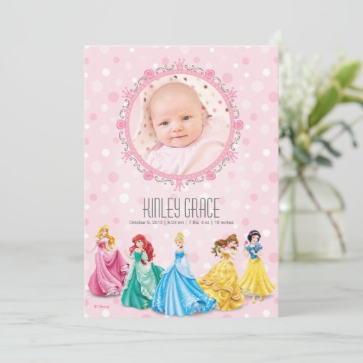 Disney Princess Birth Announcement | Zazzle