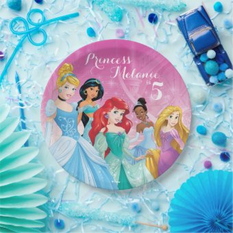 Disney Princess | Birthday Paper Plates | Zazzle