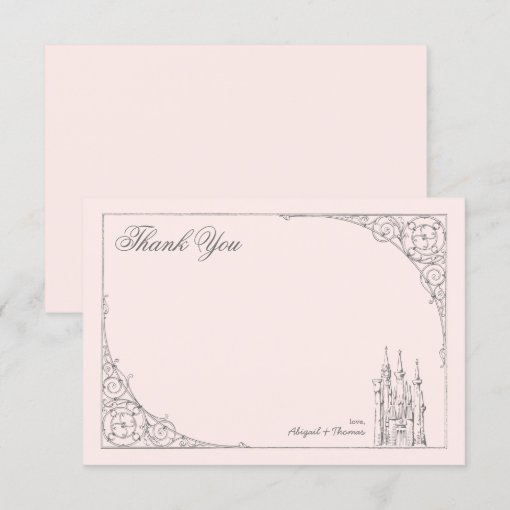 Disney Princess Castle | Baby Shower Thank You Invitation | Zazzle