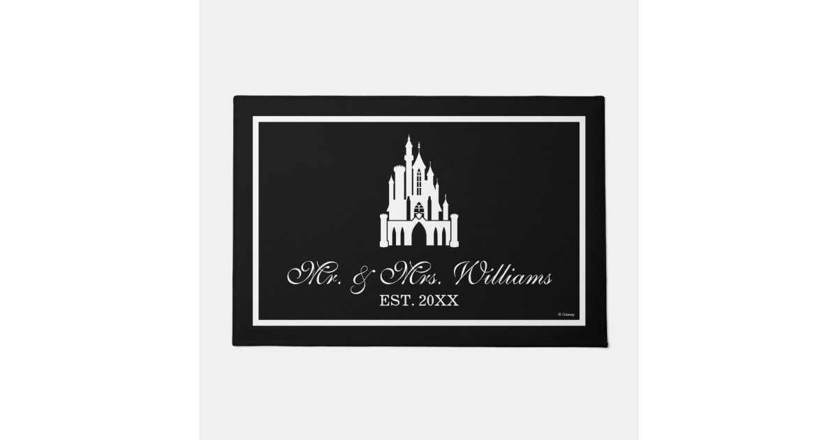 Disney Princess Castle Family Name And Date Doormat Zazzle Disney Princess Castle Family Name And Date Doormat Zazzle