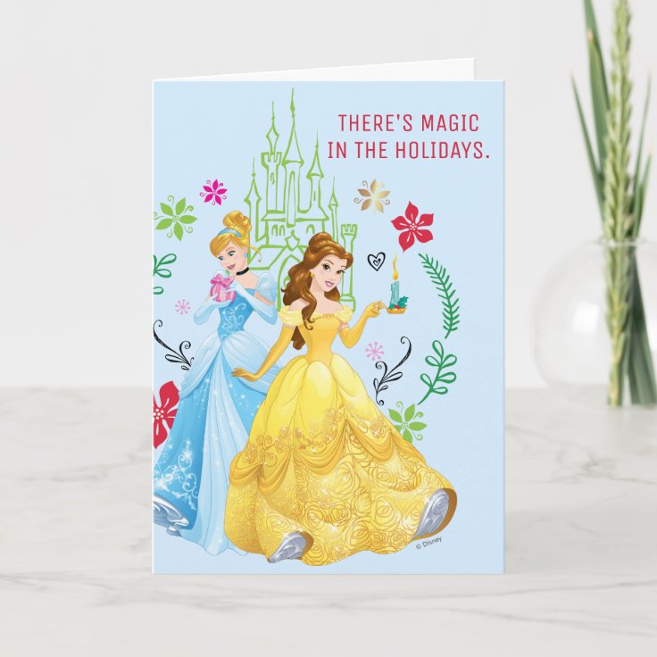Disney Princess | Christmas Princesses Holiday Card | Zazzle
