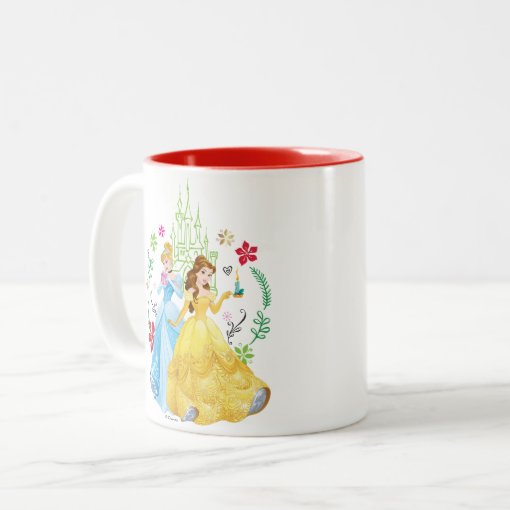 Disney Princess | Christmas Princesses Two-Tone Coffee Mug | Zazzle