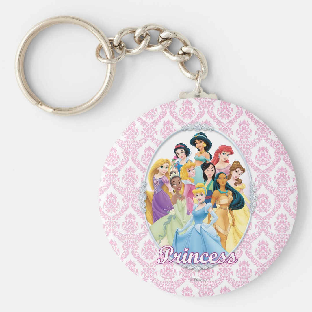 Disney Princess | Cinderella Featured Center Keychain | Zazzle