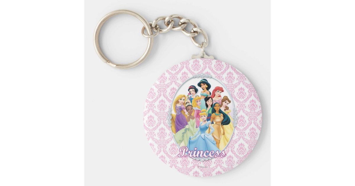 Disney Princess | Cinderella Featured Center Keychain | Zazzle