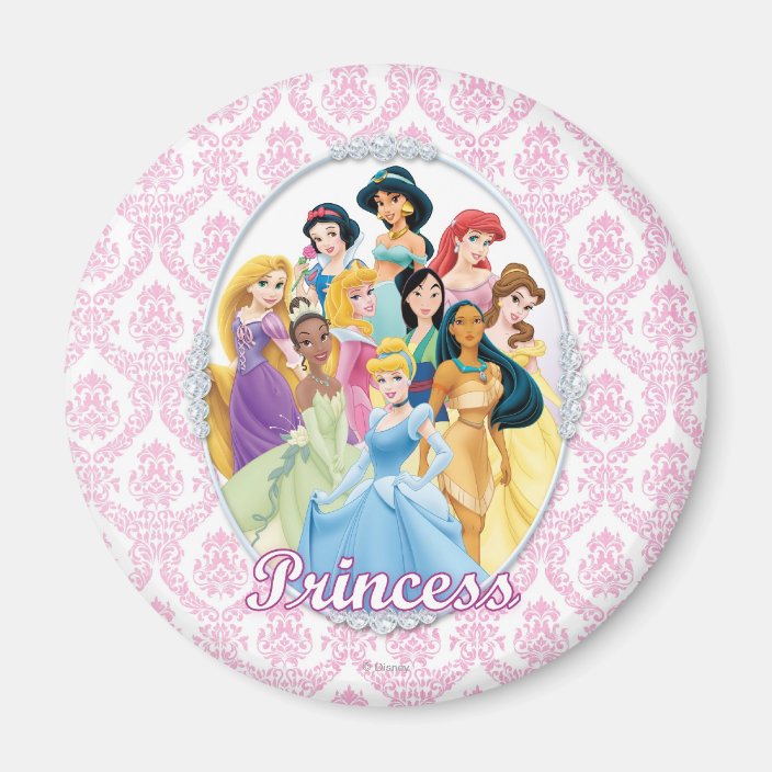 Disney Princess | Cinderella Featured Center Magnet | Zazzle.com