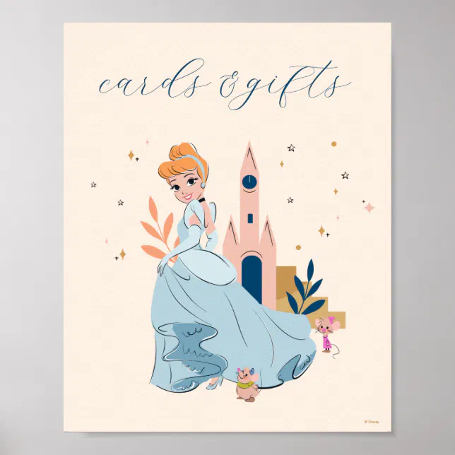 Disney Princess Cinderella Pink Birthday Poster | Zazzle