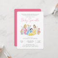 Disney Princess Floral | Girl Baby Sprinkle Invitation | Zazzle