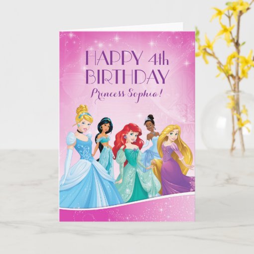 Disney Princess | Happy Birthday Card | Zazzle
